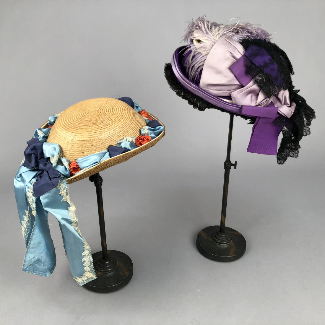 PURPLE TOQUE MODELED by VIVIAN LEIGH, 1870s