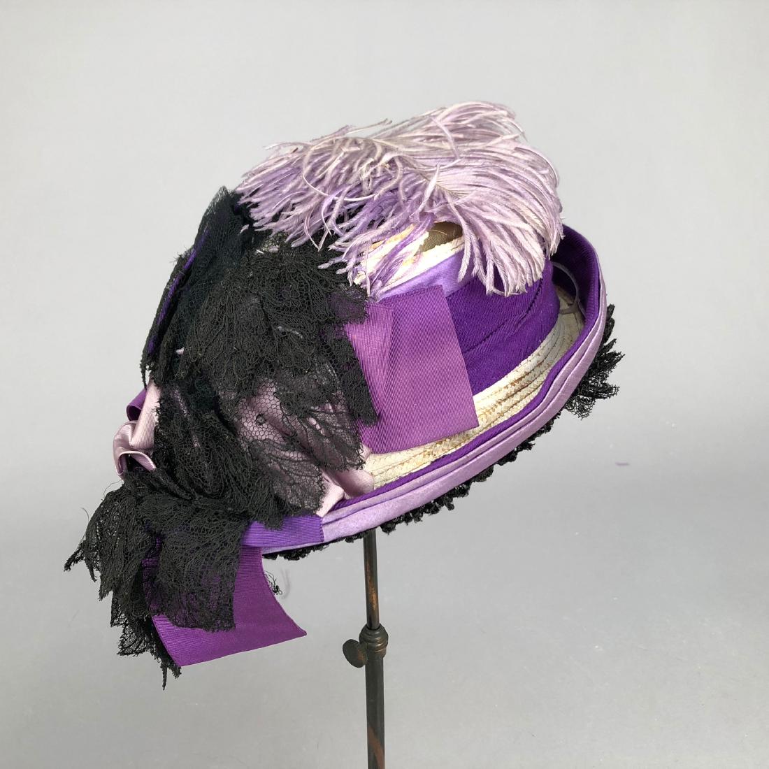 PURPLE TOQUE MODELED by VIVIAN LEIGH, 1870s