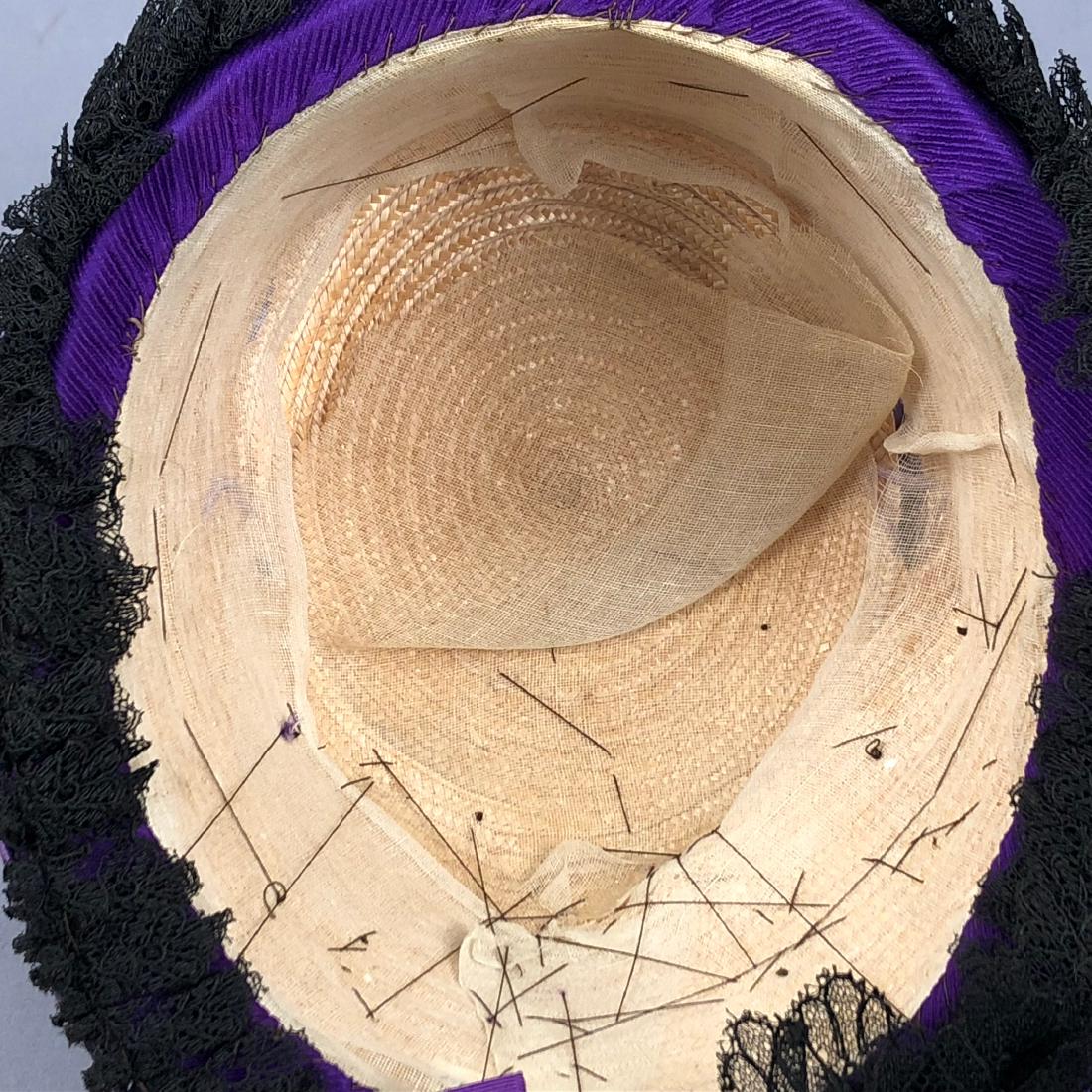 PURPLE TOQUE MODELED by VIVIAN LEIGH, 1870s