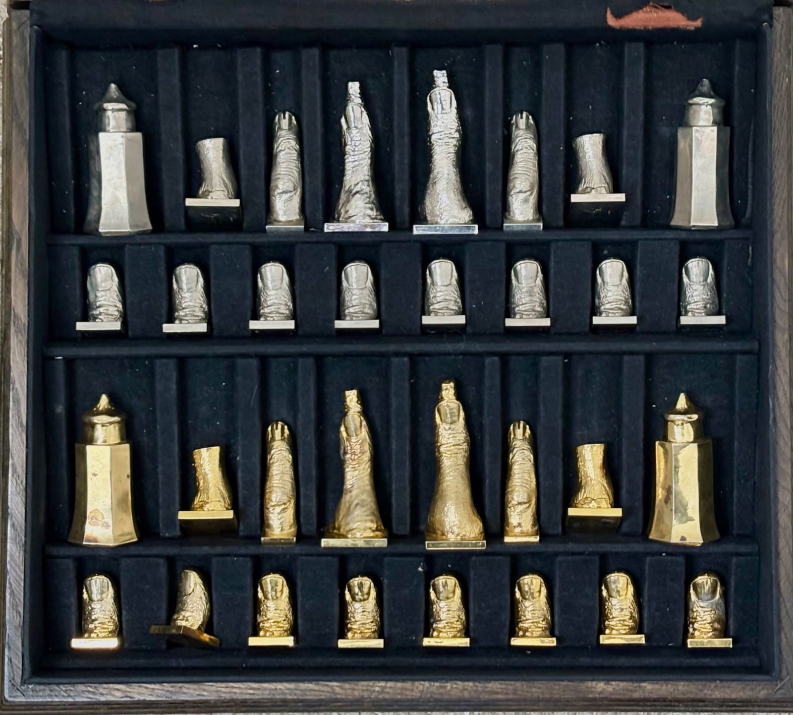 Salvador Dali Chess Set, Edition 42/250, Sterling Silver With Fitted ...