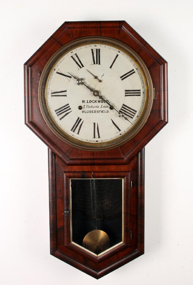 W. LOCKWOOD E.N. WELCH REGULATOR WALL CLOCK