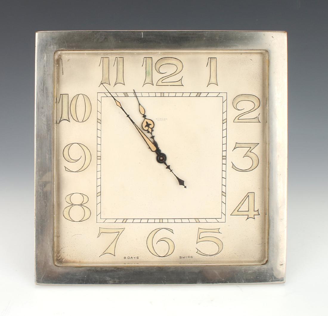 ART DECO SWISS DESK CLOCK TURLER ZURICH
