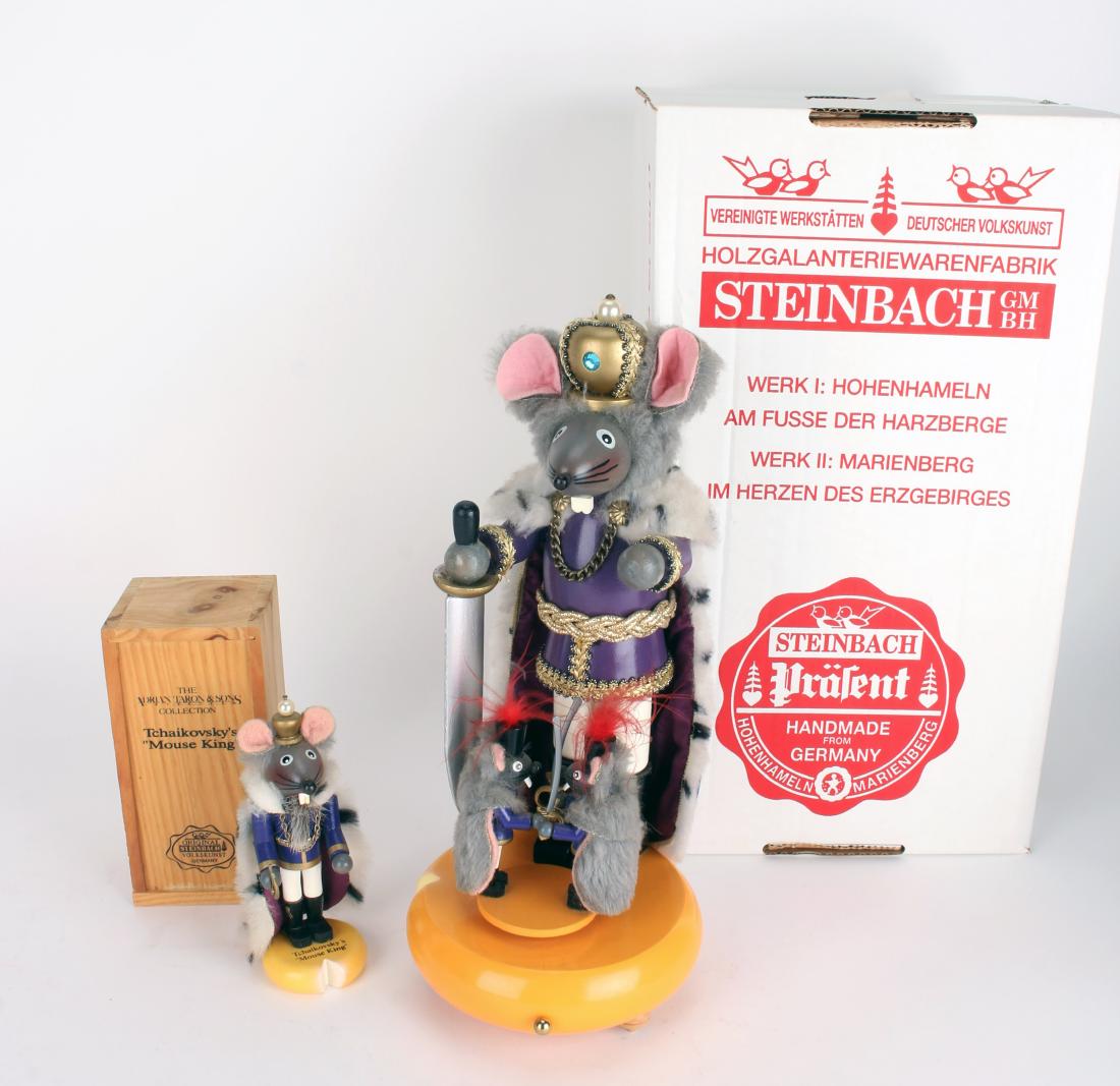 2 STEINBACH MOUSE KING SMOKER, NUTCRACKER