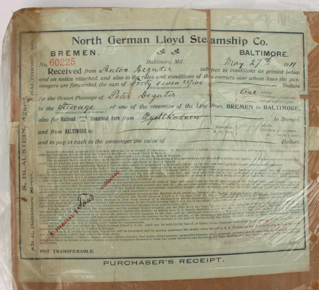 Steamship & Immigration Documents