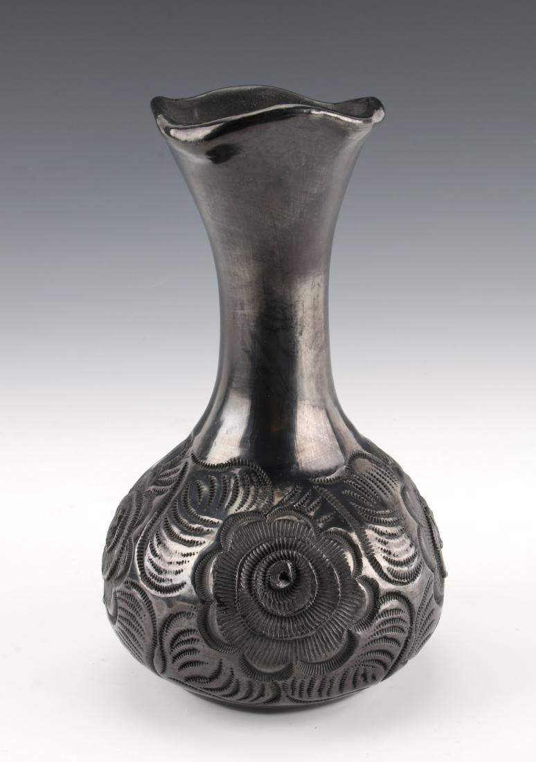 Dona Rosa Style Mexican Black Pottery Vase