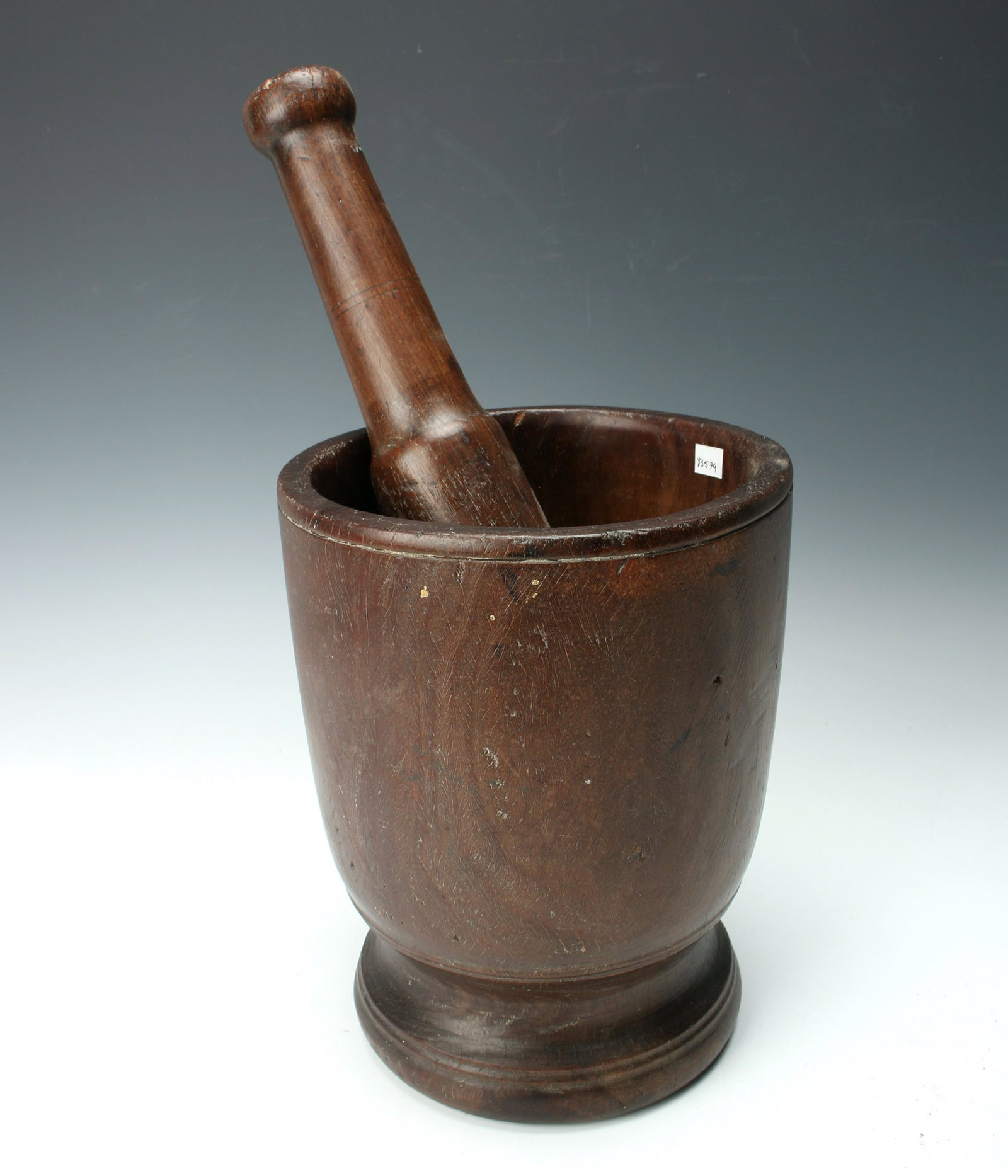 Large Heavy Early American Mortar & Pestle