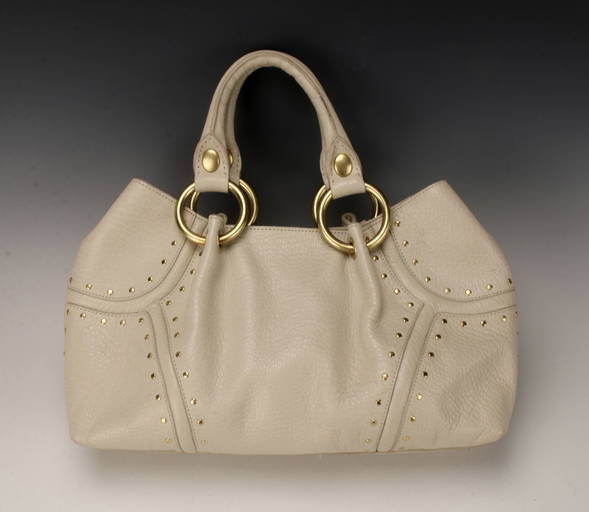 Vintage Kenneth Cole Ivory Leather Purse Handbag