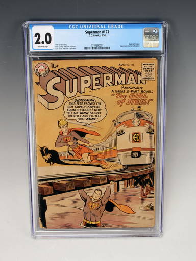 Superman #123 Cgc 2.0 Proto Supergirl 1958