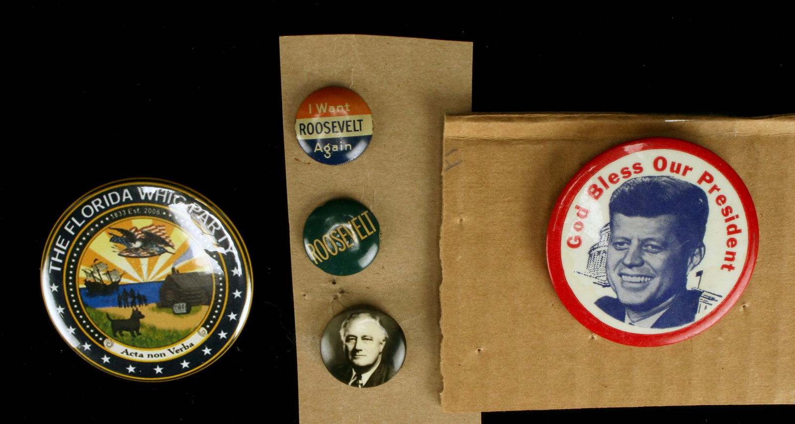Political Buttons Jfk Roosevelt