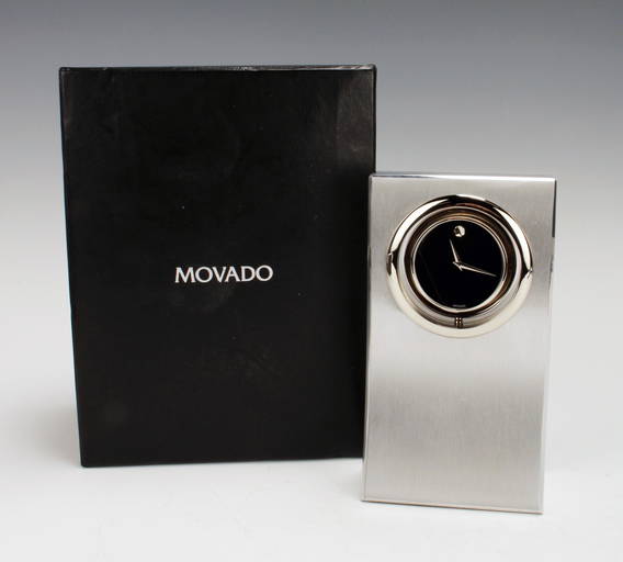 Movado Spinning Museum Dial Table Clock