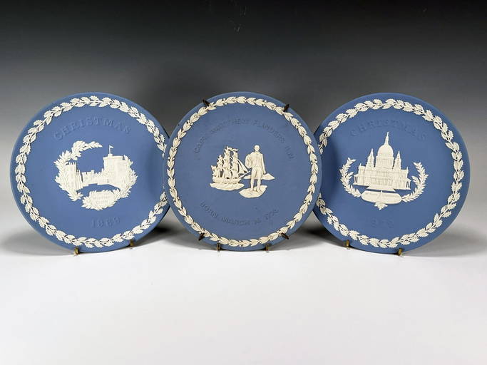 Three Wedgwood Commemorative Plates