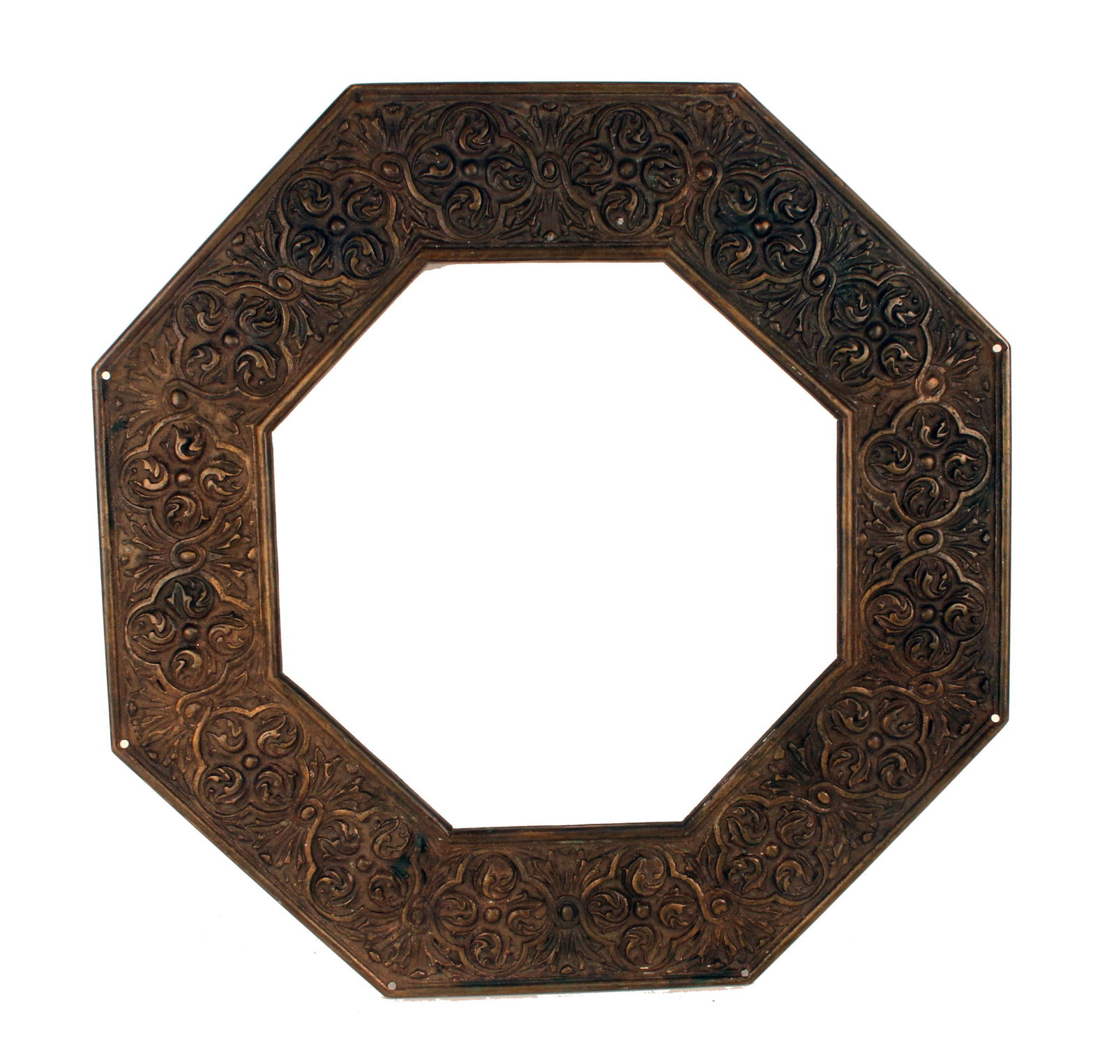 Antique Octagonal Brass Frame