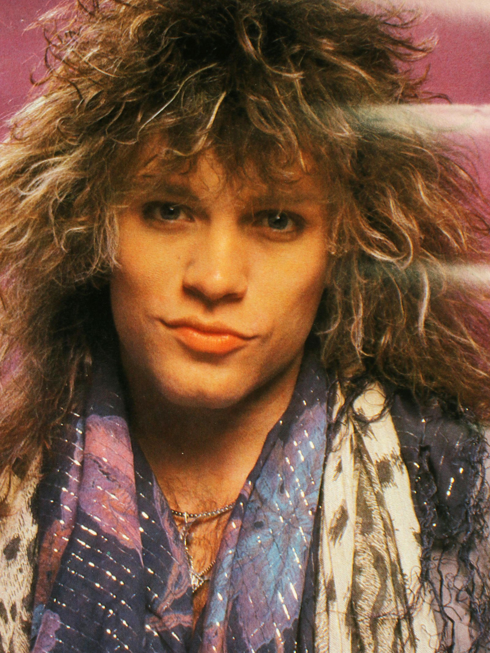 Vintage Jon Bon Jovi Poster 1986
