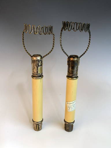 Rare Gorham Spring Loaded Candle And Shade Holder