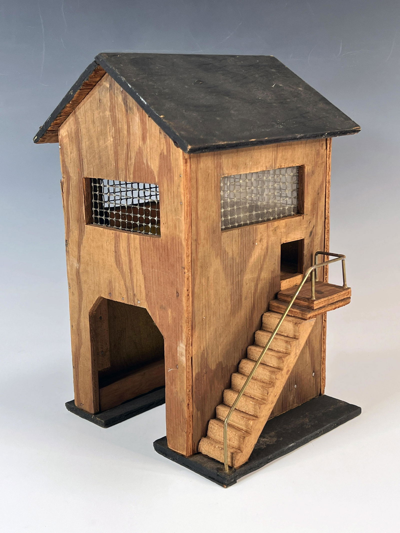 Handmade Folk Art O Scale Model Railroad Building