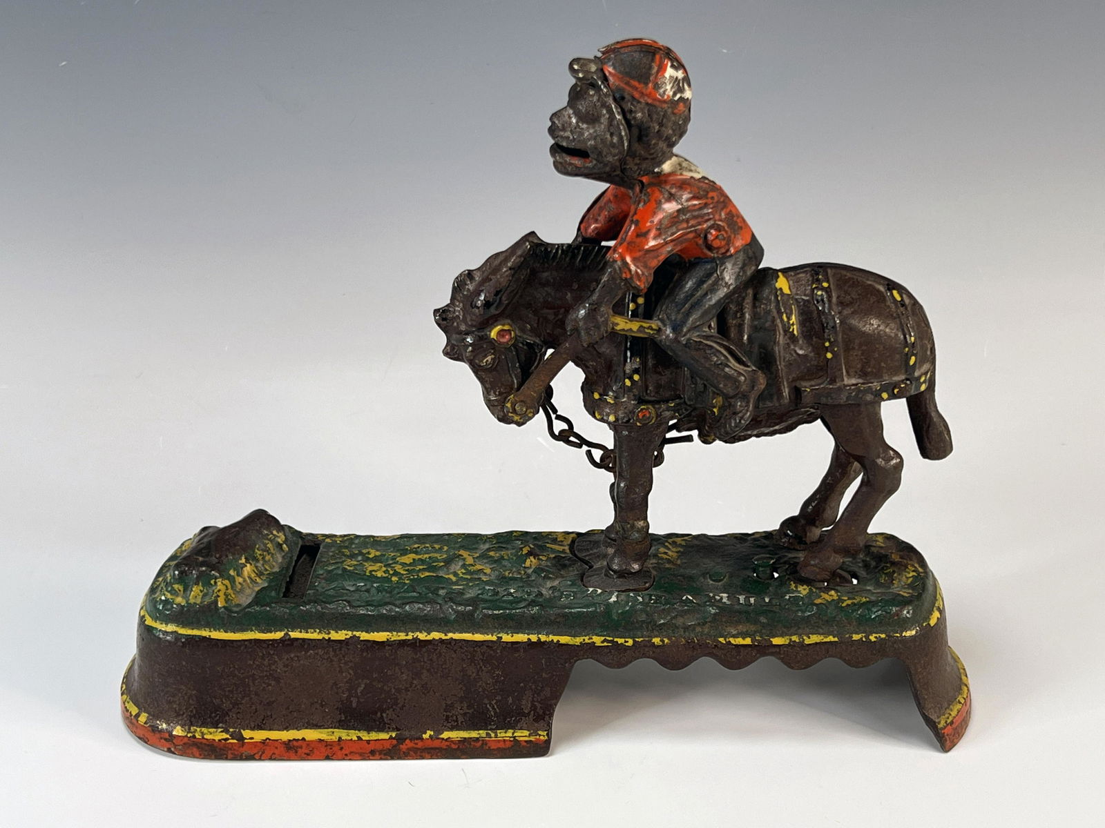 Antique J&e Stevens Cast Iron Coin Bank