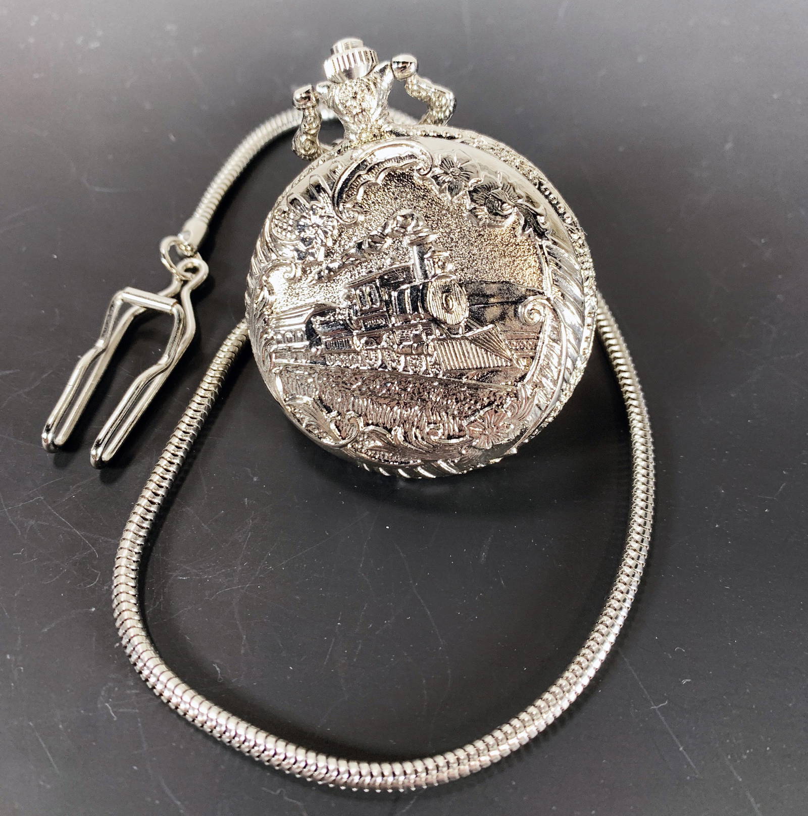 Luis Cardini Train Design Pocket Watch Auction