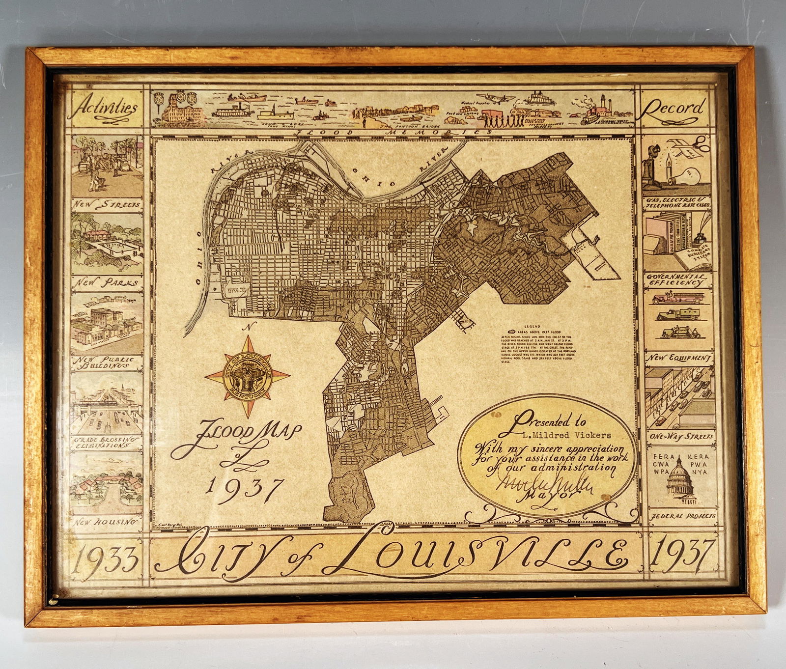 City Of Louisville 1937 Flood Map