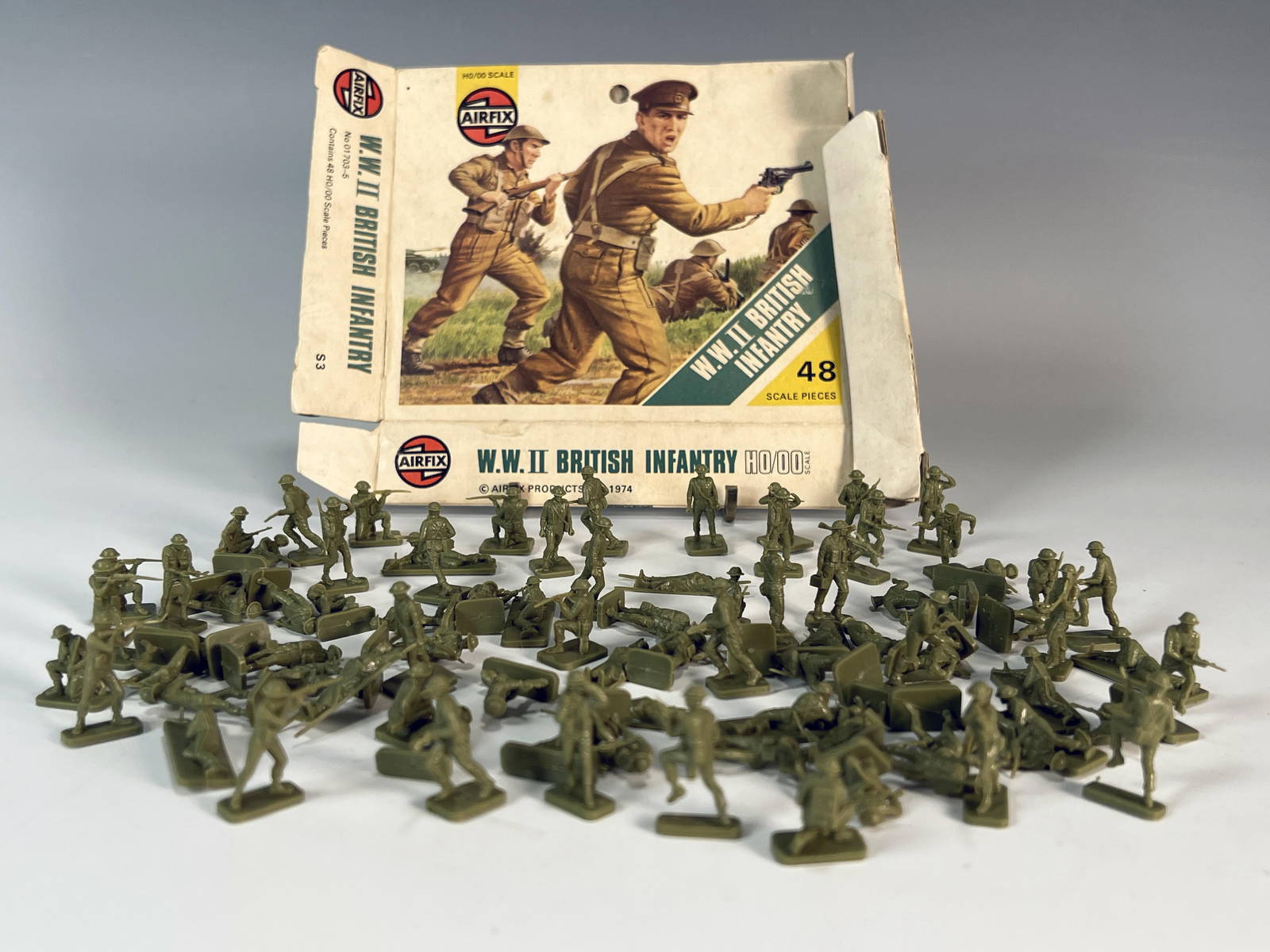 Airfix Wwii British Infantry Ho/oo Scale Figures Auction