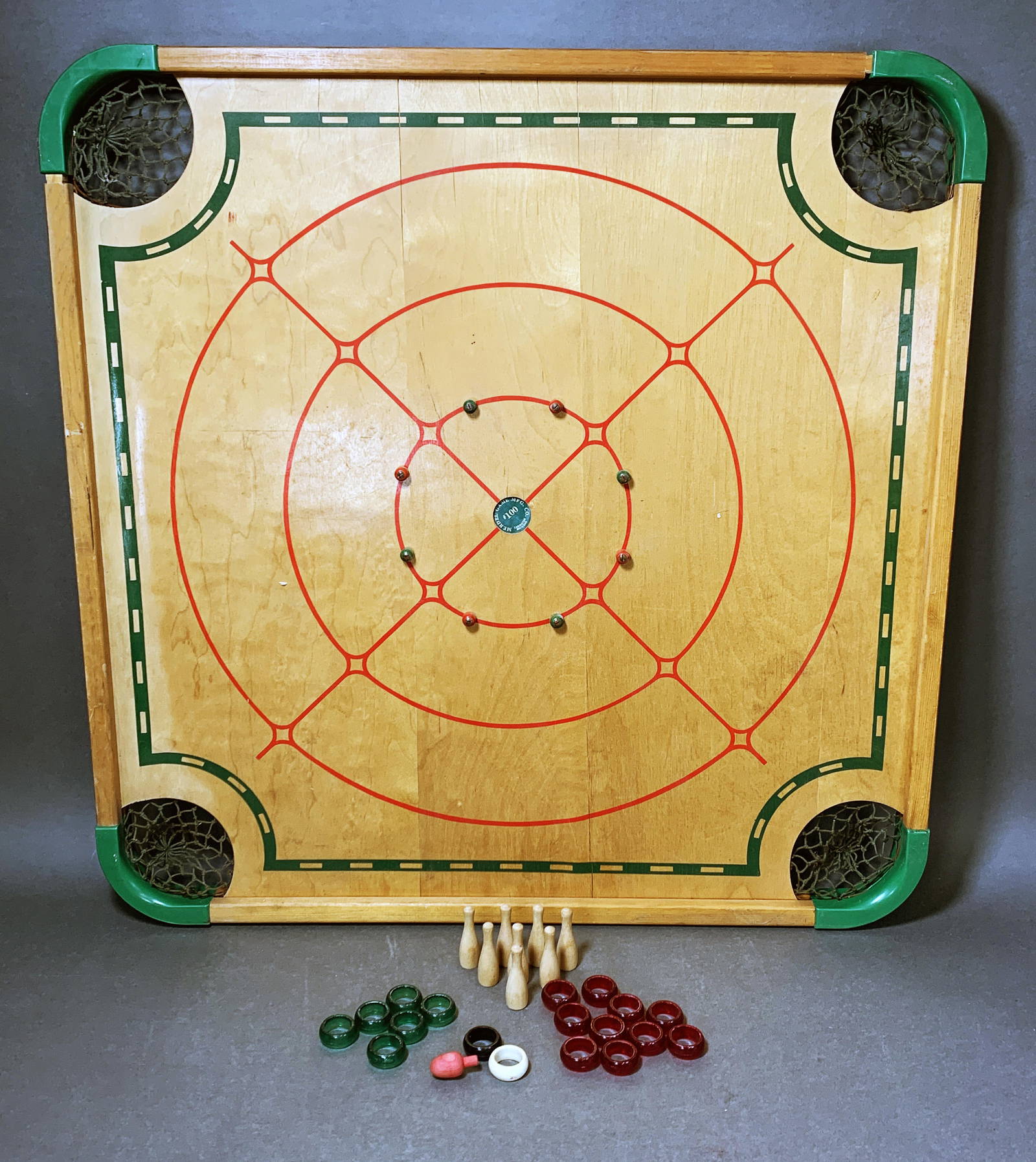 Buy Vintage Reversible Wooden Carrom Game Table Merdel Mfg | Converse ...
