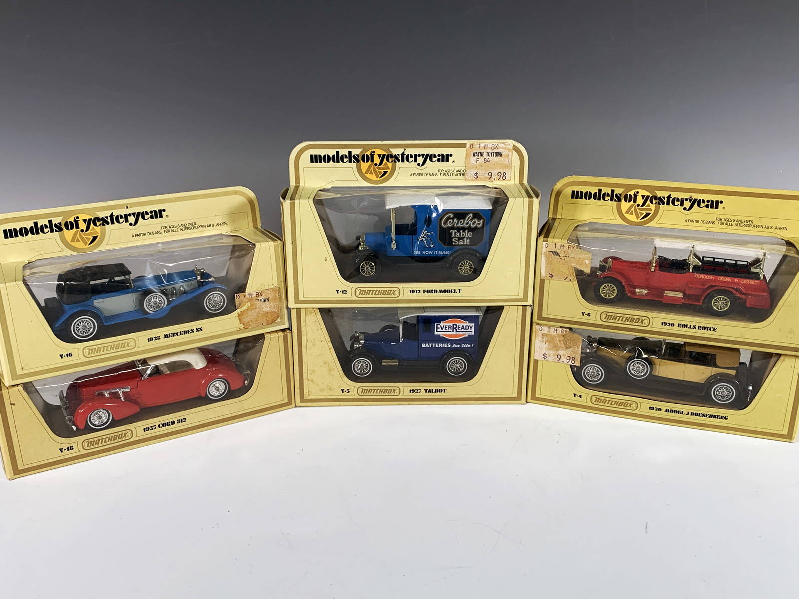 Matchbox Models Of Yesteryear Cars In Box Auction