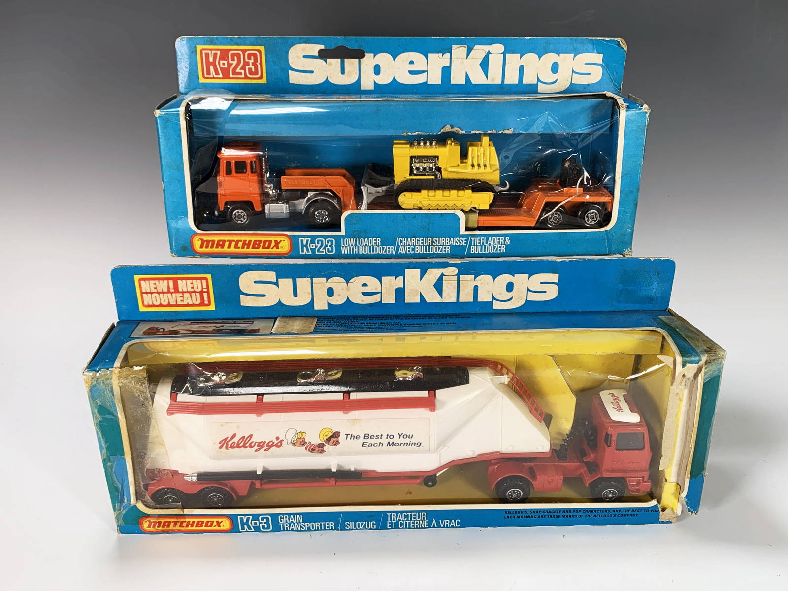 2 Matchbox Superkings Trucks In Box Kelloggs Auction