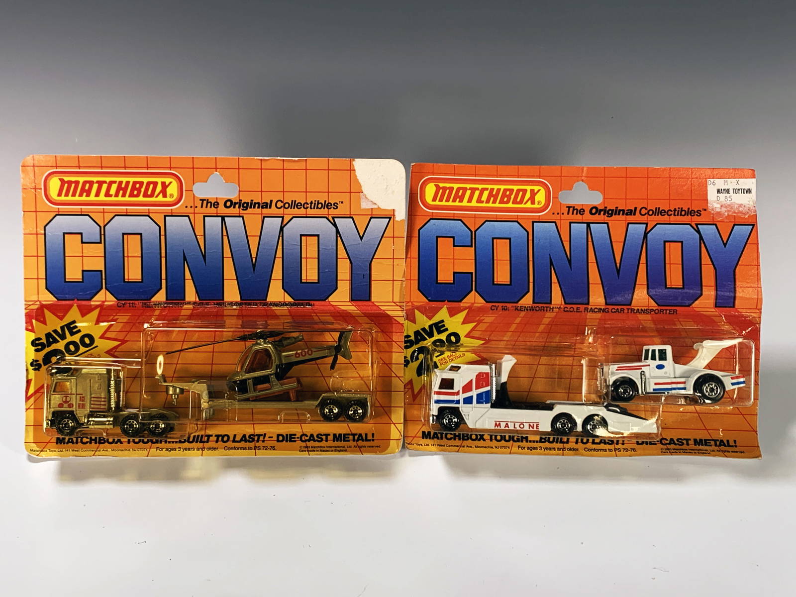 2 Matchbox Convoy Trucks In Package Auction