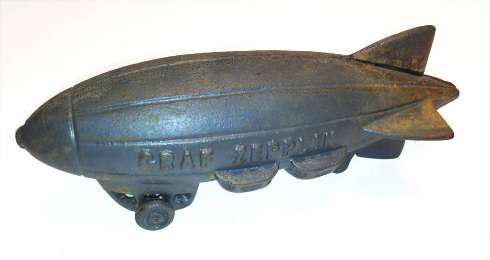 Unpainted Toy Zeppelin Dirigible