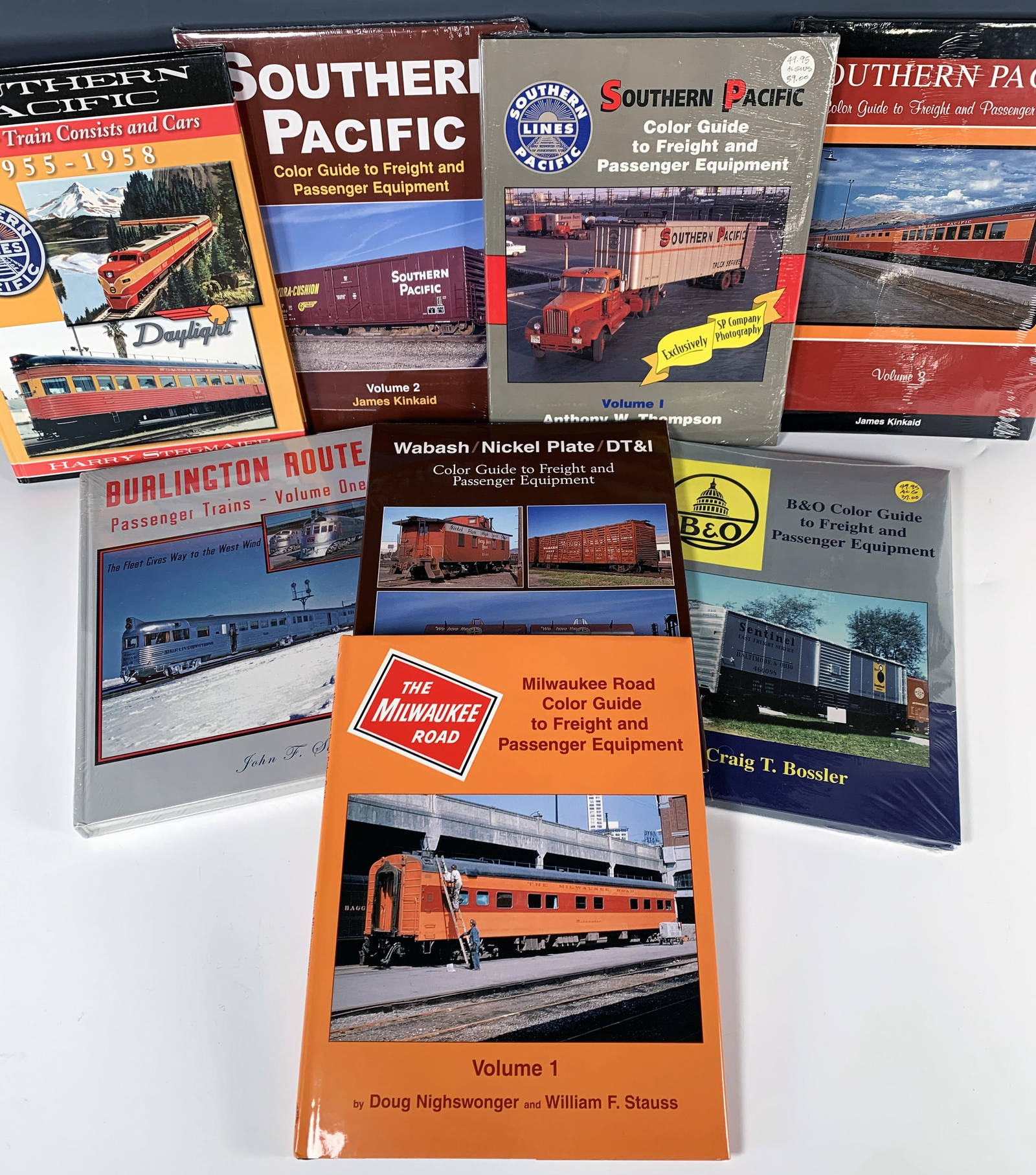 8 Books On Freight & Passenger Trains Southern Pacific 5 Sealed Auction