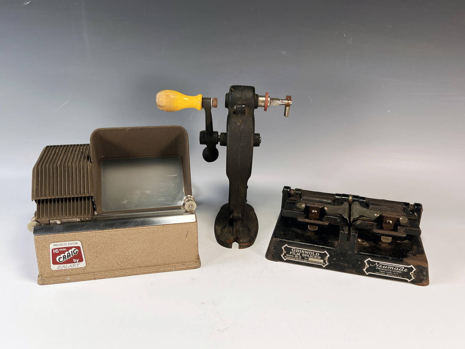 Vintage Film Editing Equipment Griswold Film Splicer Kalart Projecto ...