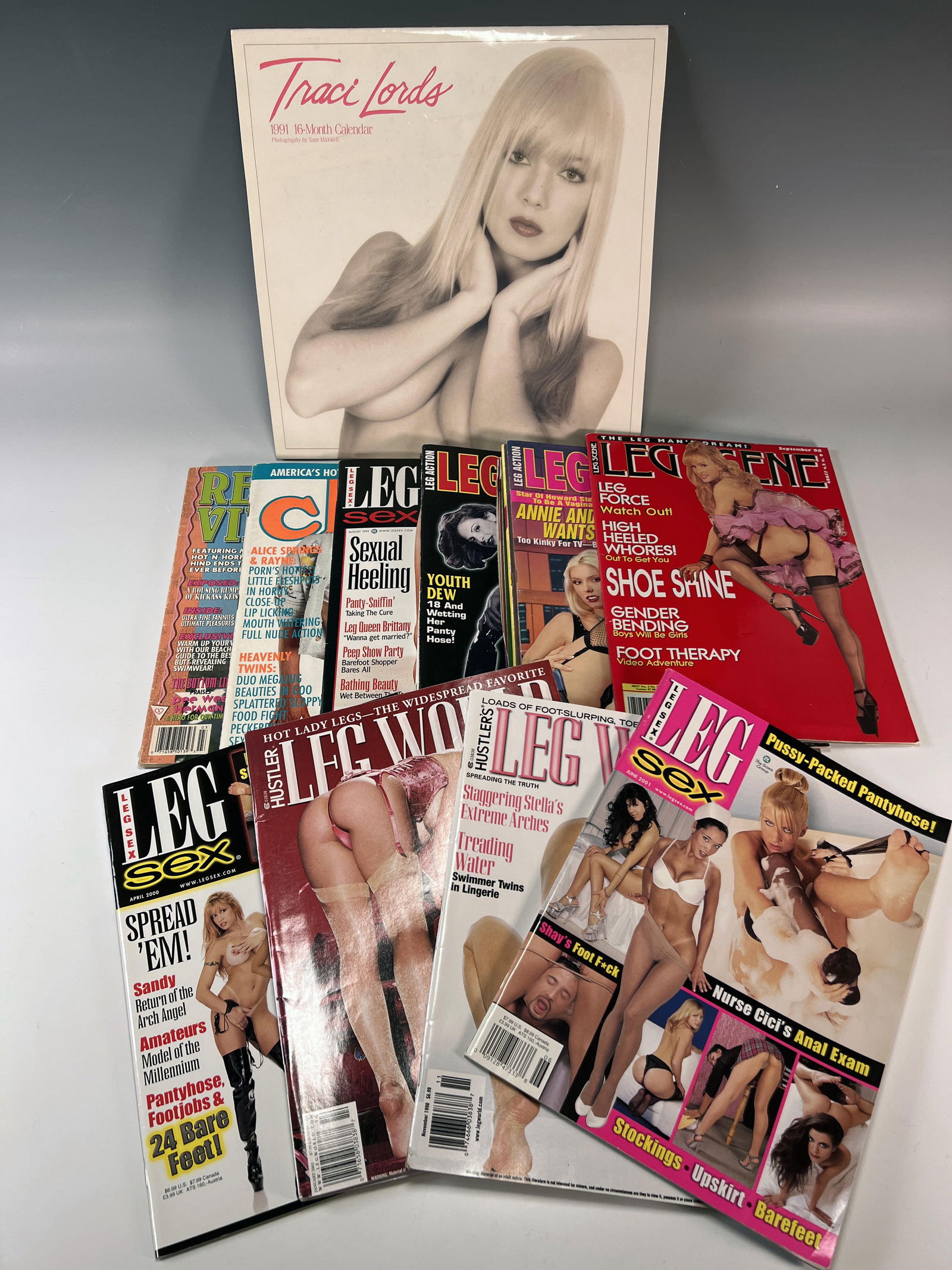 Adult Leg Focused Magazines And Traci Lords Calendar