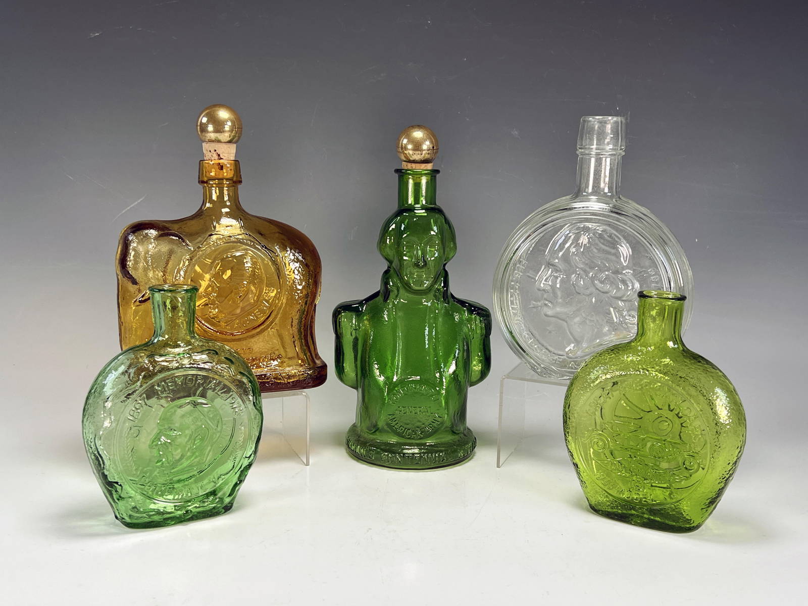 Collection Of Wheaton Glass Bottles Auction
