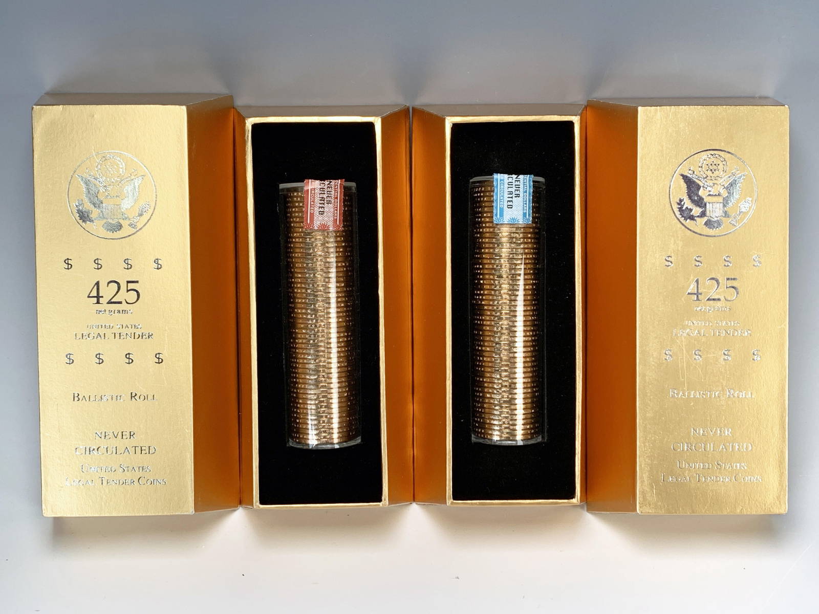 2 425g Uncirculated Ballistic Roll Coins Denver Auction