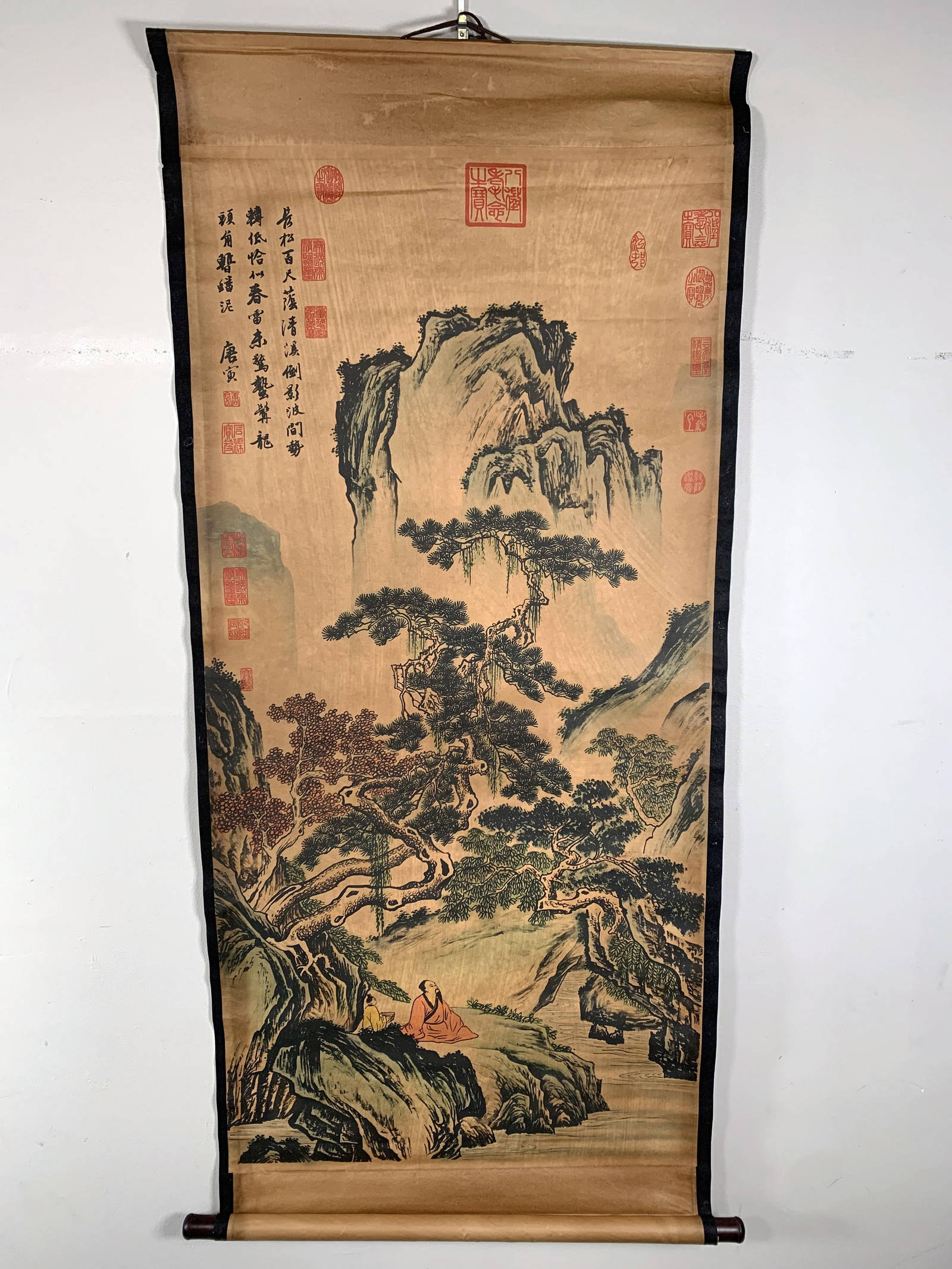 Mountainous Landscape Scroll Auction