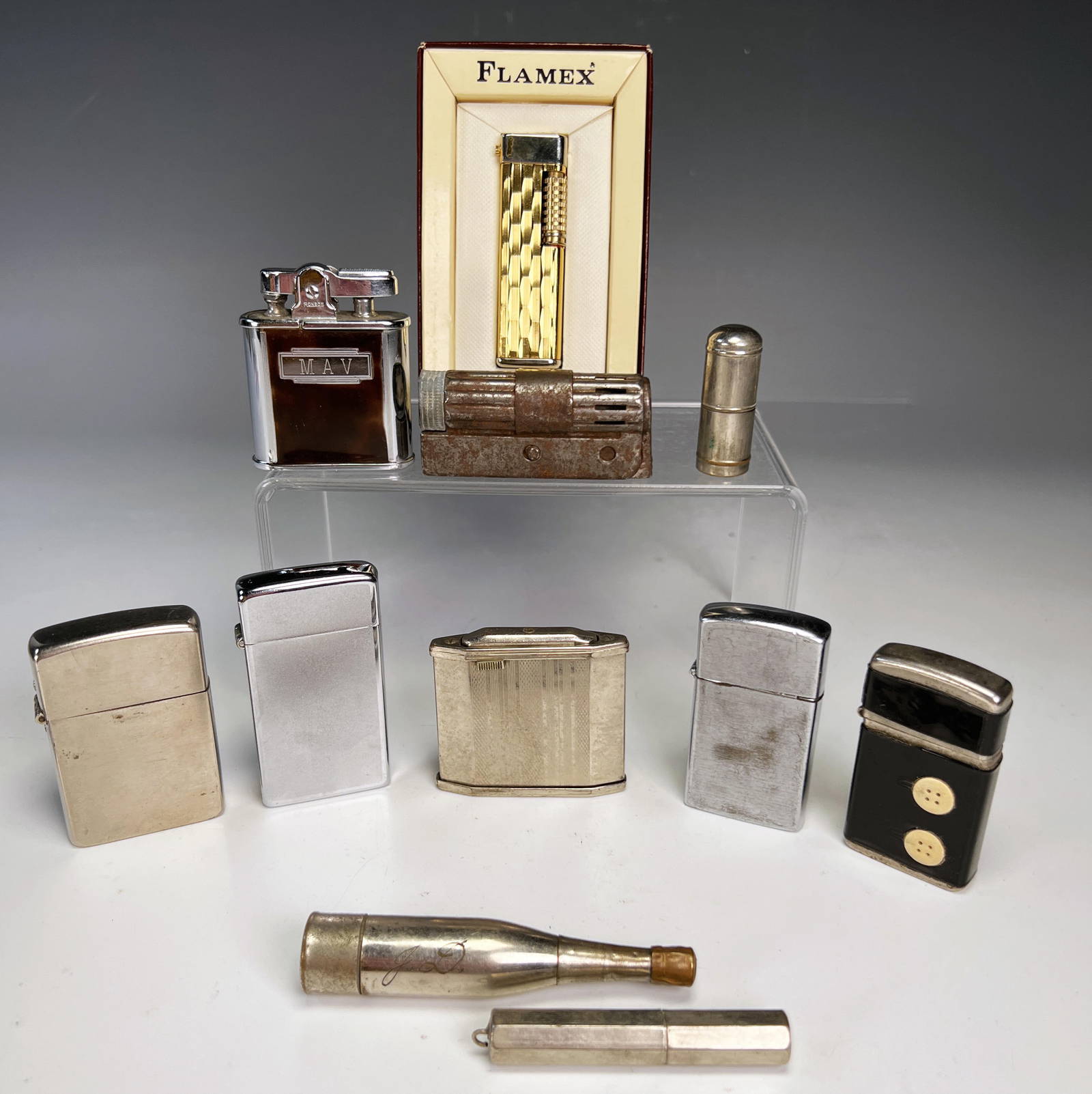 Vintage Lighter Collection Flamex, Ronson Auction