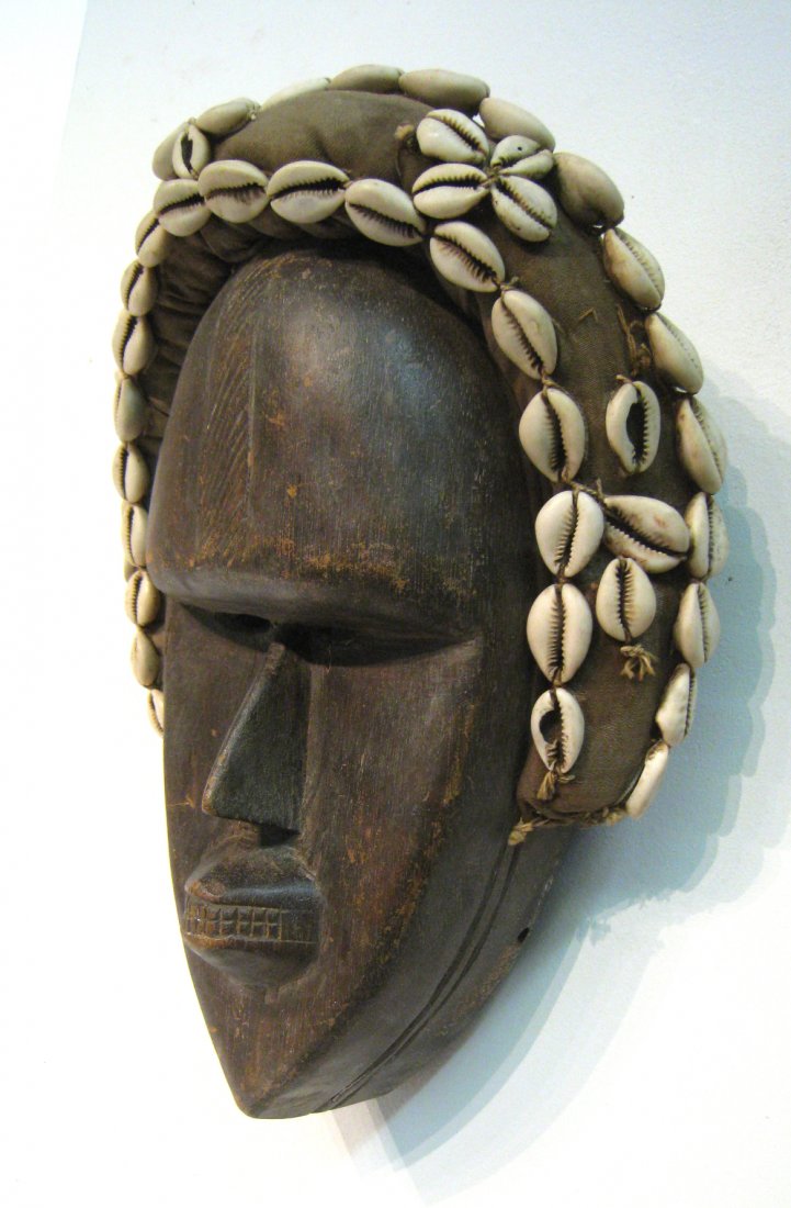 Antique Mask African Mask With Shells
