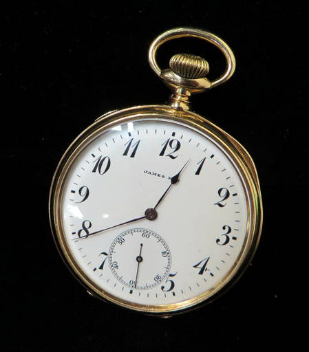 Gold Pocket Watch By James Mix