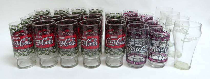 31 Vintage Coca Cola Glasses