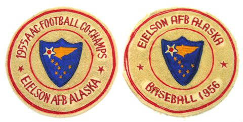 Two 1950's Eielson Air Force Base Alaska Patches