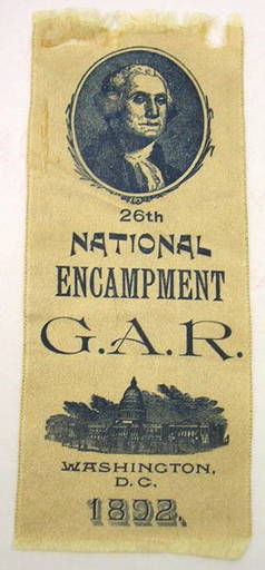 1892 Gar Civil War Reunion Ribbon