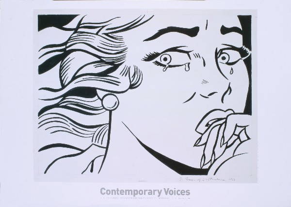 2004 Lichtenstein Crying Girl Poster