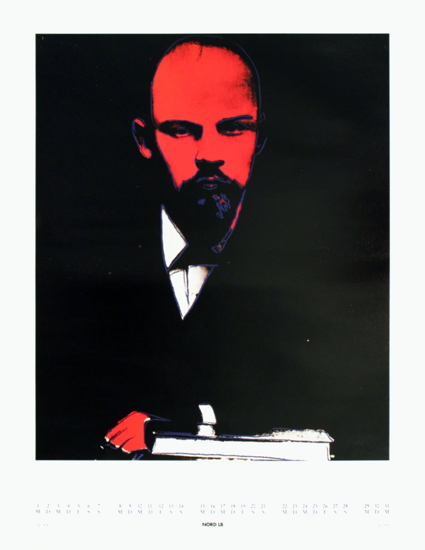 1990 Warhol Lenin Poster