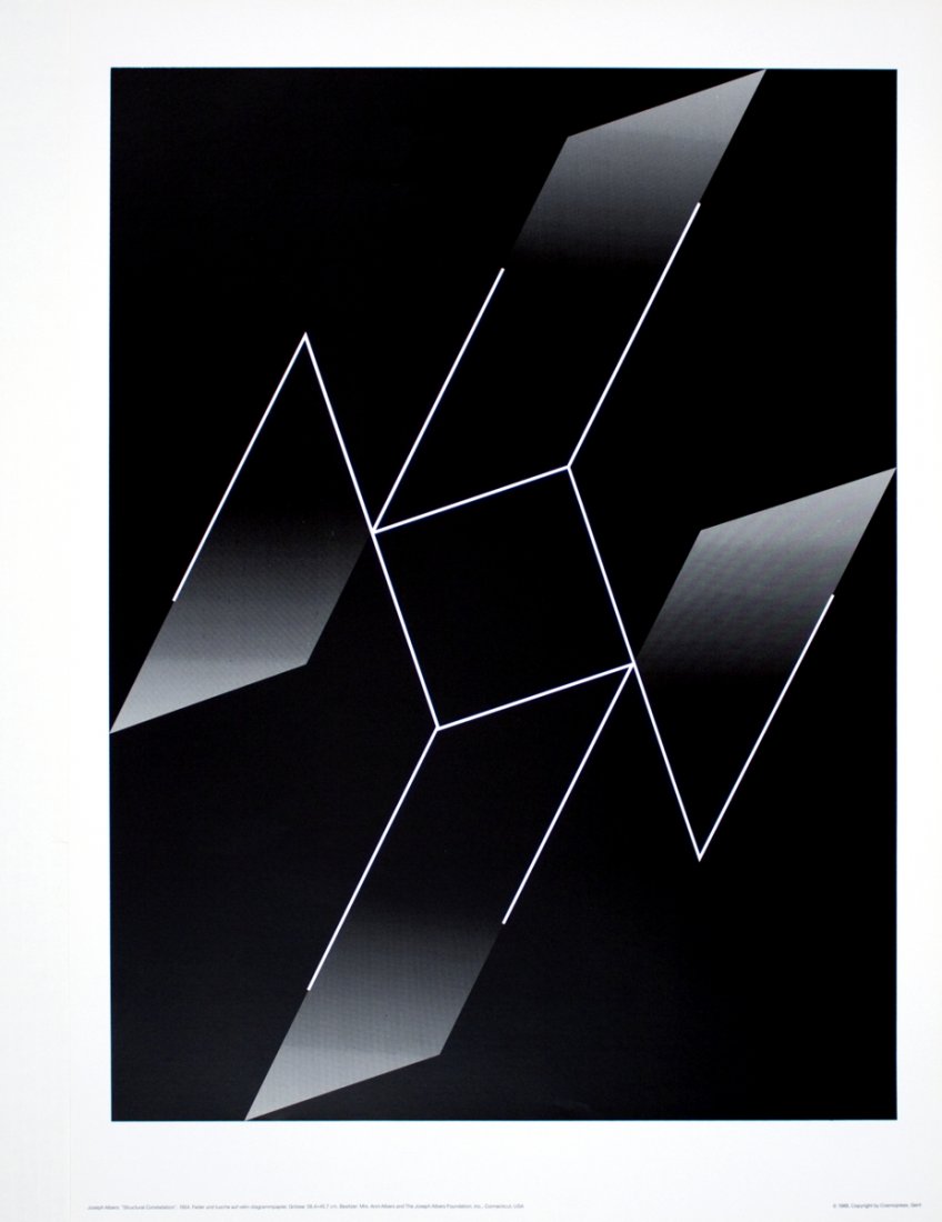 1988 Albers Structural Constellation Poster