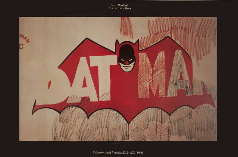 1990 Warhol Batman Poster