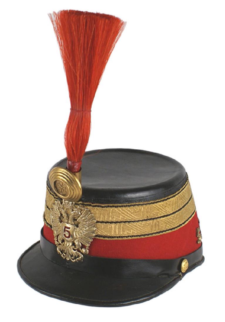 Imperial Austrian 5th Hussar bugler shako