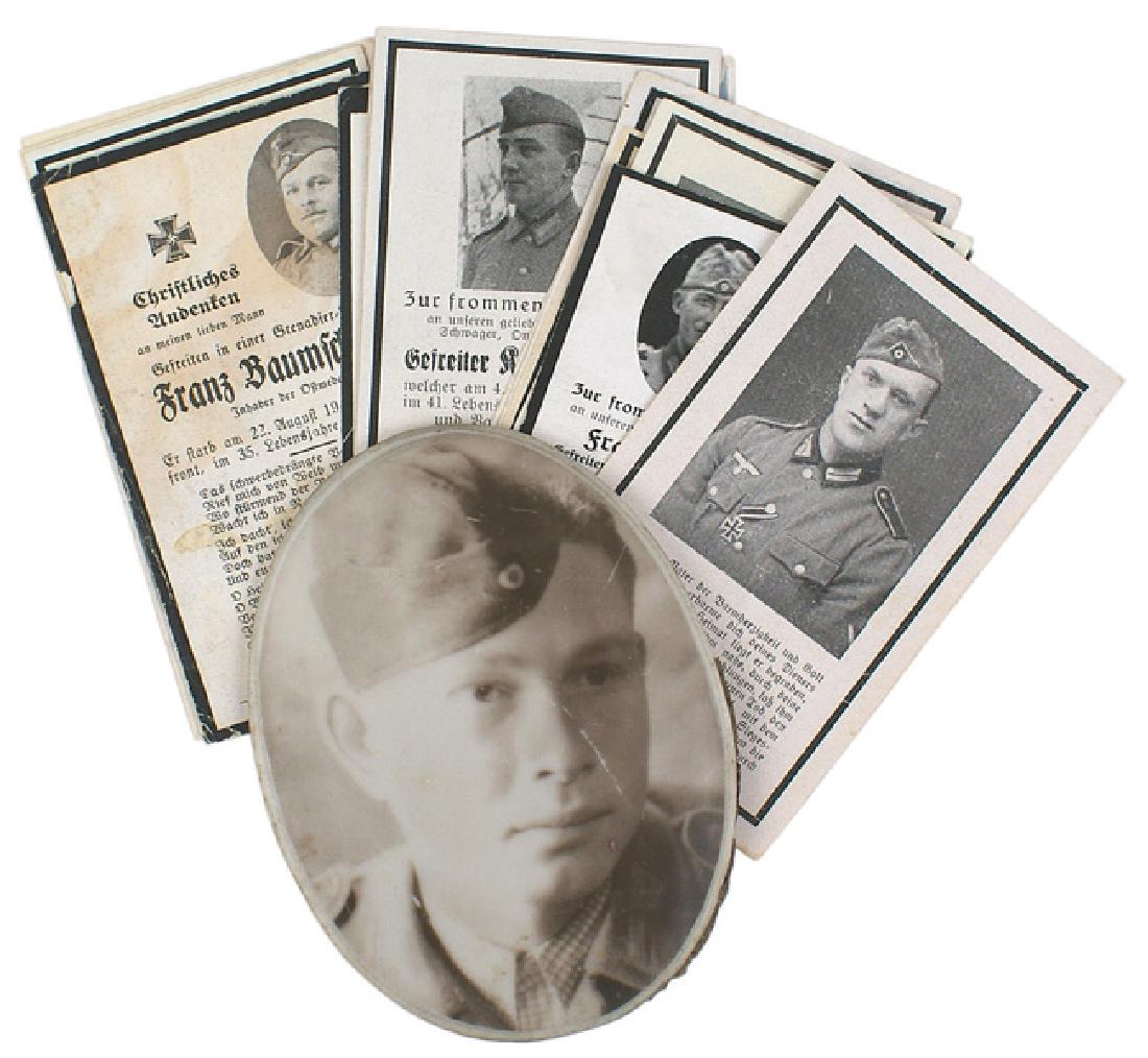 Lot of 20 German WWII Army death notices