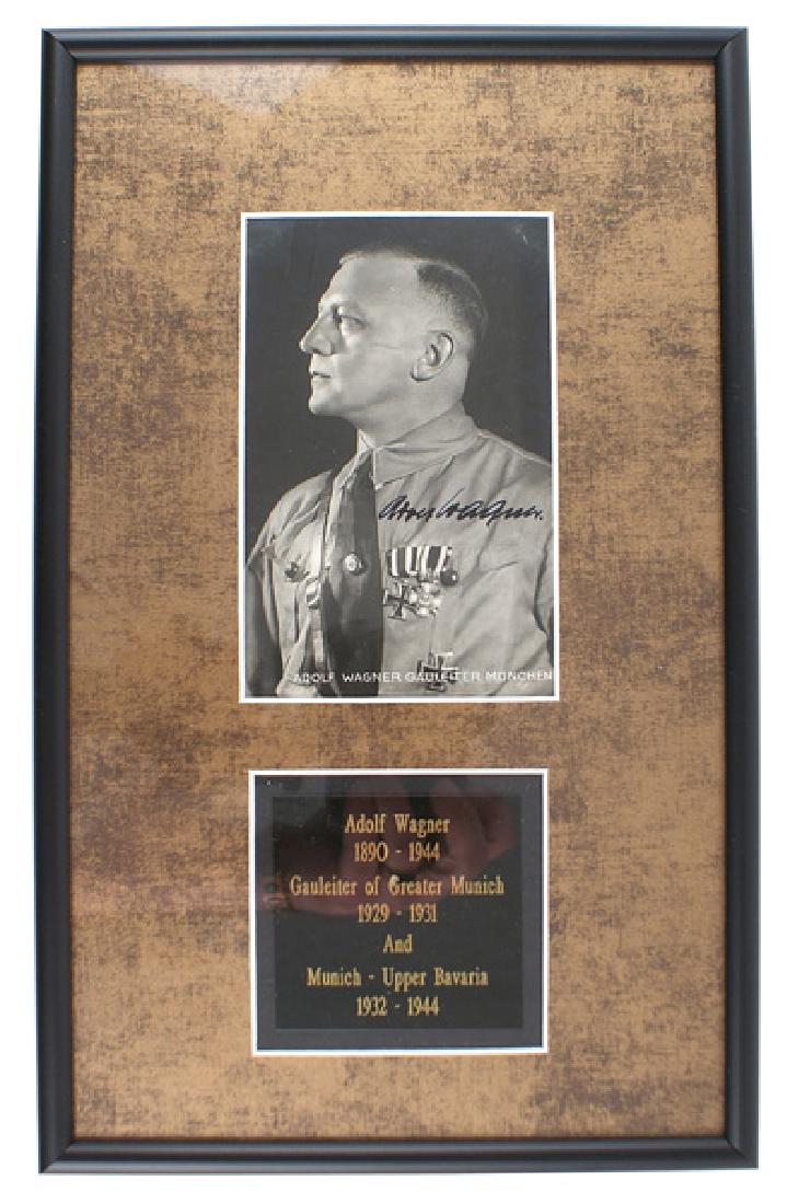 German WWII autograph Gauleiter Adolf Wagner