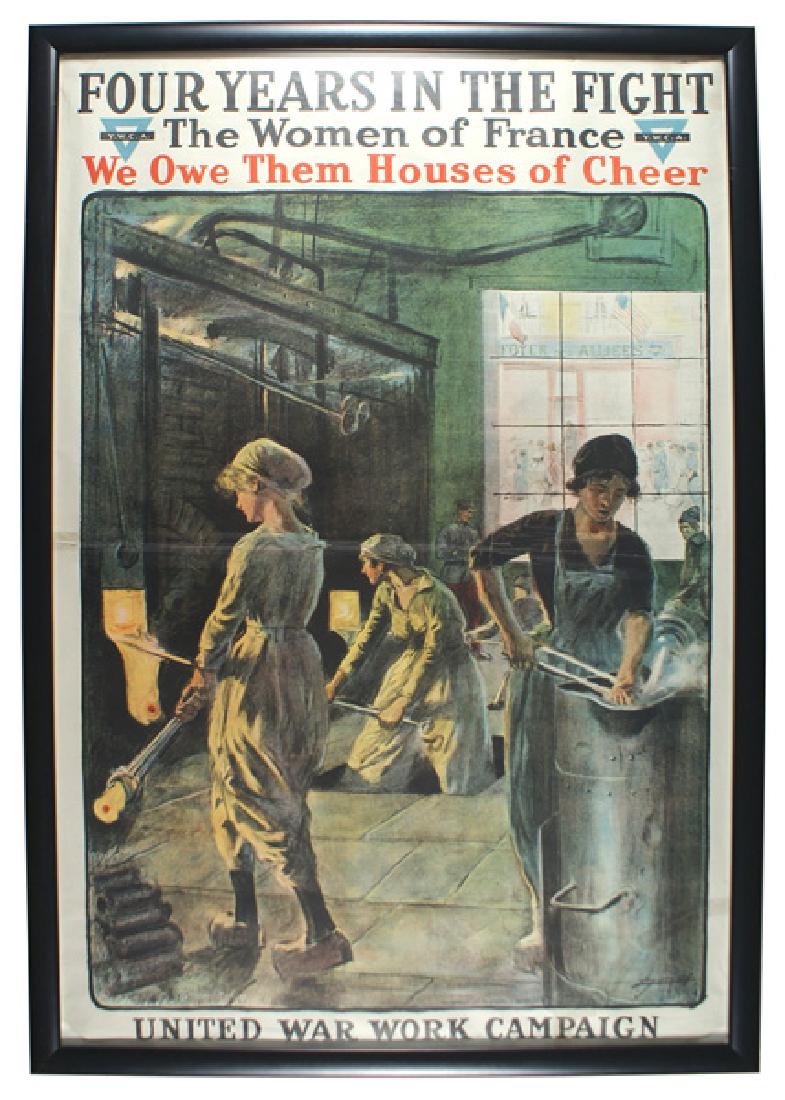 US WWI War Work poster WOMEN OF FRANCE
