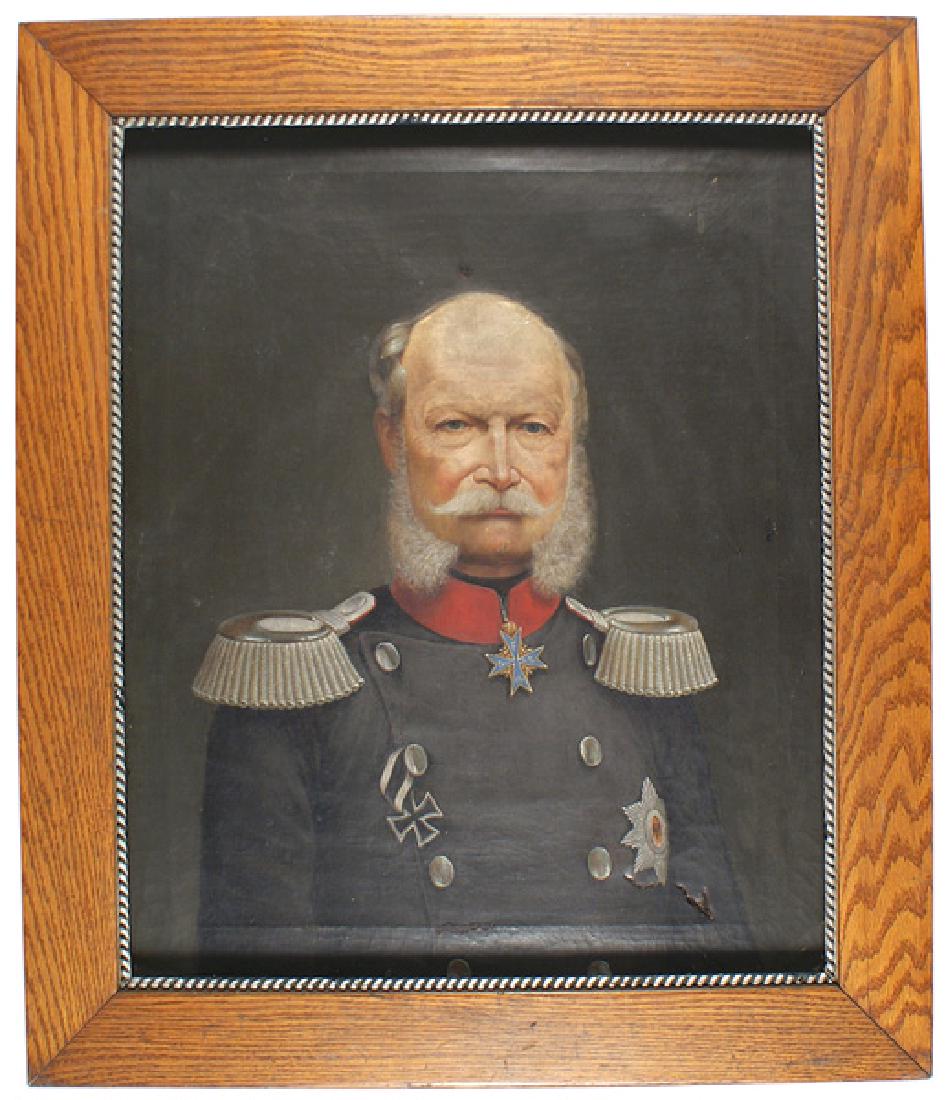 Oil portrait of WWI German Kaiser Wilhelm I