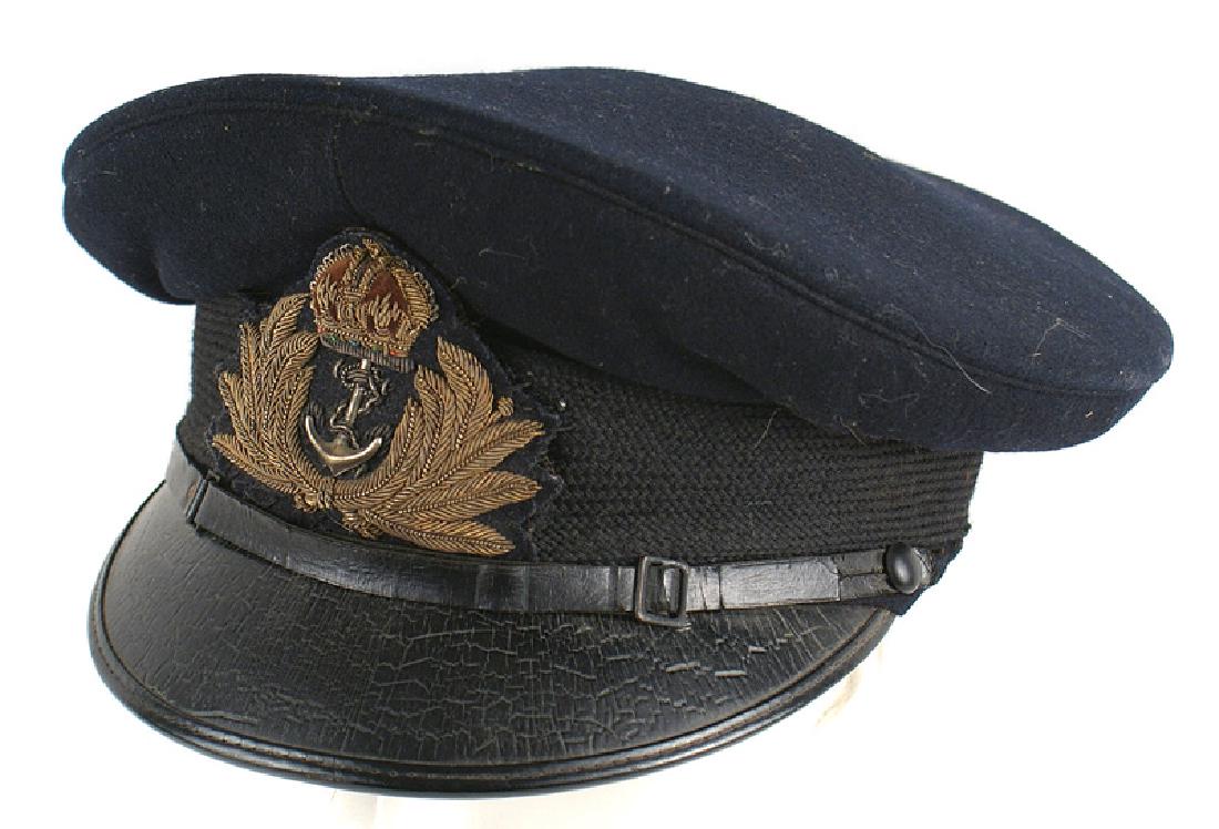 Canadian WWII Navy officer peaked cap